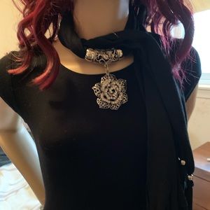 Accessories | Gorgeous Jeweled Scarf | Poshmark